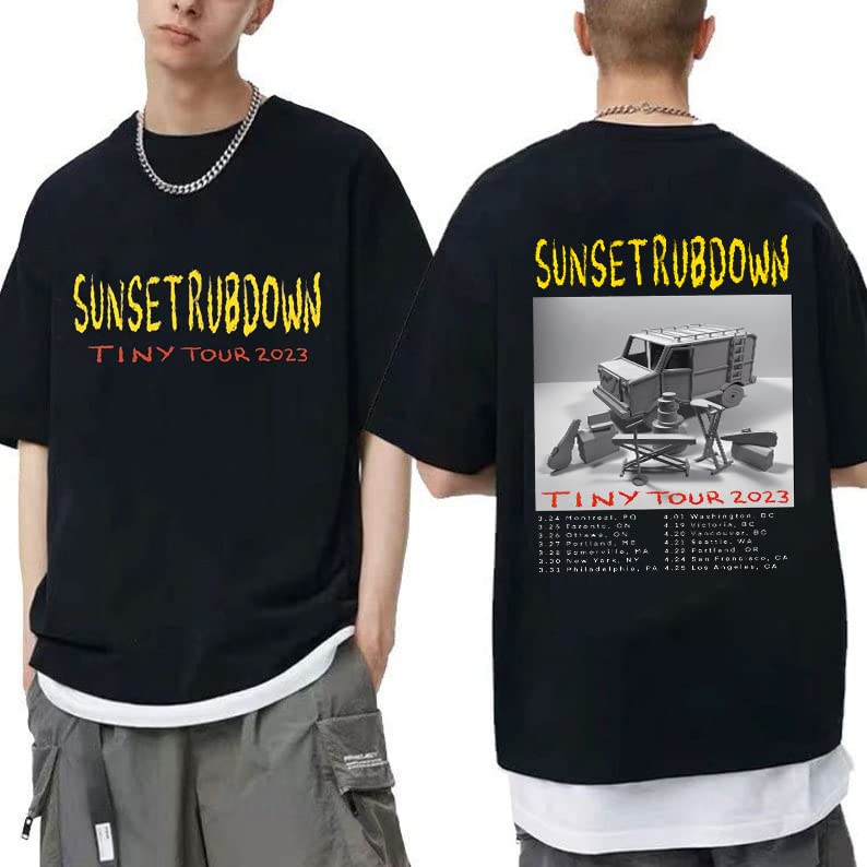 Sun%set Rubd%own Ti%ny Tour 2023 T-Shirt, S.un%set Rubd%own Tour Hoodie, S.un%set Rubd%own Ti%ny Tour 2023 Sweater Long Sleeve, Tanktop, Gift For Fan