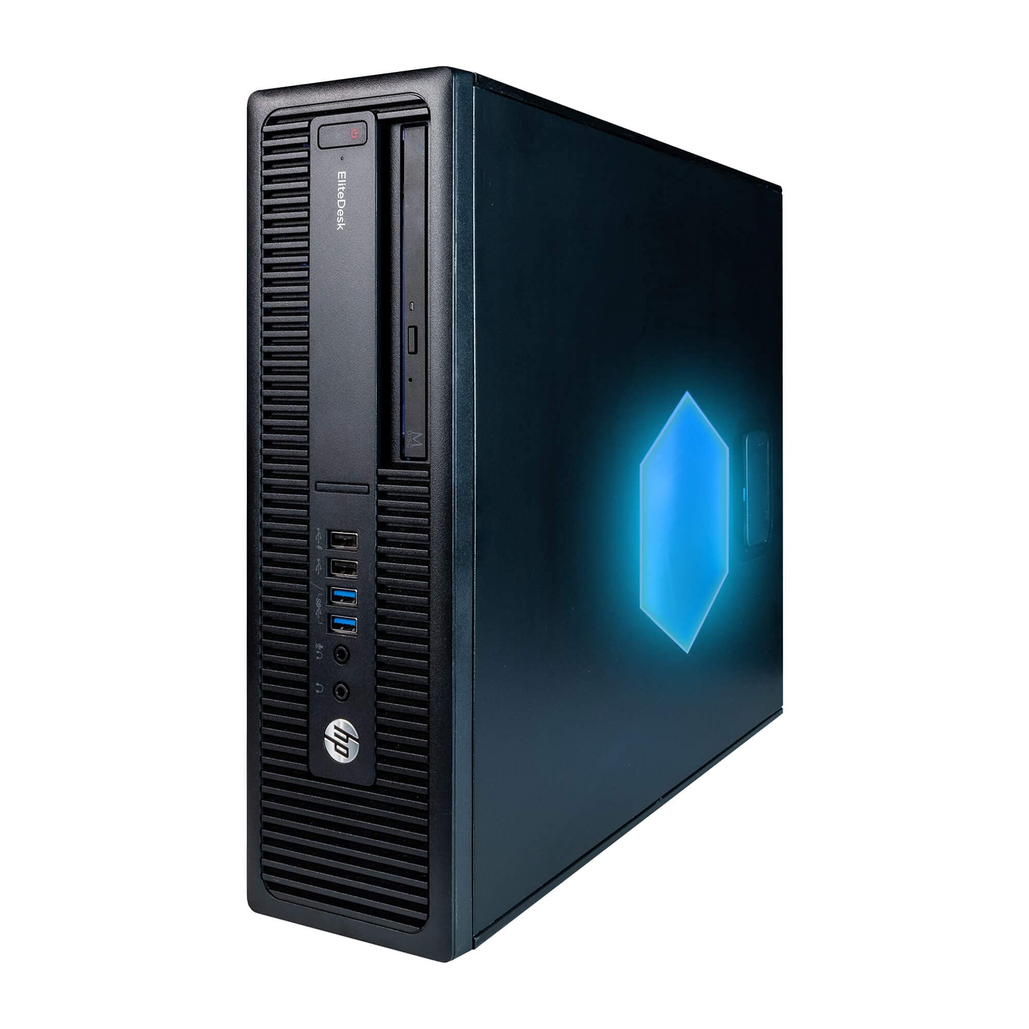 HP EliteDesk 800G1 Business Desktop Computer, Intel Quad Core i5, 8GB DDR3 RAM, 240GB SSD, DVD-ROM, Windows 10 Home, RGB Speakers (Renewed)