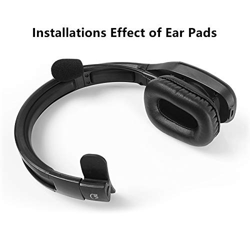 YDYBZB Ear Pads Replacement B450-XT Microphone Foam Compatible with VXI Blueparrott B450-XT B450XT Bluetooth Headset Mod Kit Ear Cushions Cups (Ear Pads + Microphone Foam)