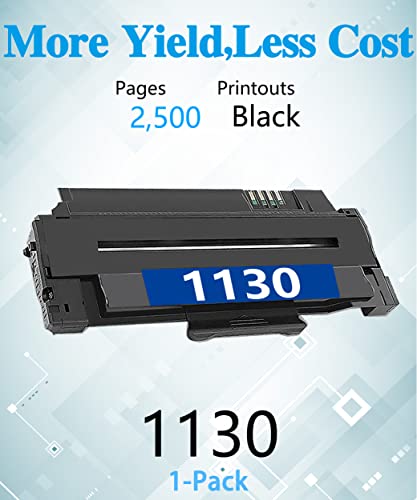 MM MUCH & MORE Compatible Toner Cartridge Replacement for DELL 330-9523 7H53W to Used with DELL 1130 1130n 1133 1135n Printers (Black, 1 Pack)