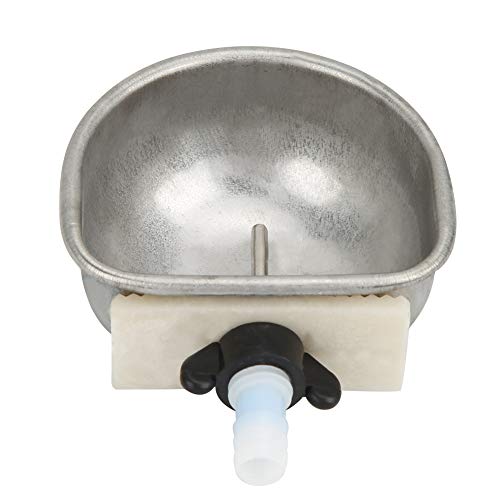10PCS Rabbit Water Feeder Breeding Equipment Automatic Rabbit Drinker Cage Water Cup Anti-Scratch Stainless Steel Nipple Drinking Coop Cup Feeding Water Bowl