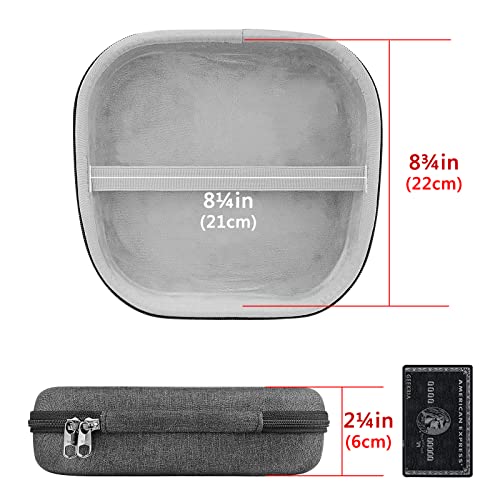 Geekria Shield Headphones Case Compatible with Logitech G430, G432, G230, G933S, G633, G633, G35 Gaming Headsets Case, Replacement Hard Shell Travel Carrying Bag with Cable Storage (Dark Grey)