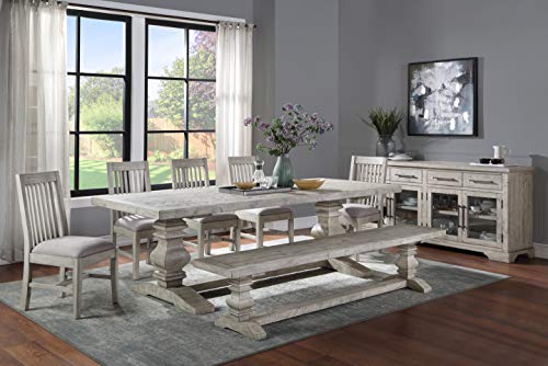 Kosas Home Sagrada 94" Table, Sierra Grey