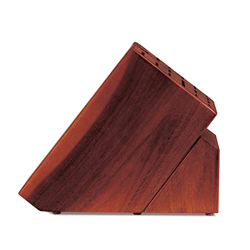 Cooks Standard 25 Slot X-Large Acacia Knife Block Holder without Knives, Countertop Butcher Block Kitchen Knife Stand, Hold Multiple Large Blade Knives, Wider Slots for Easier Storage