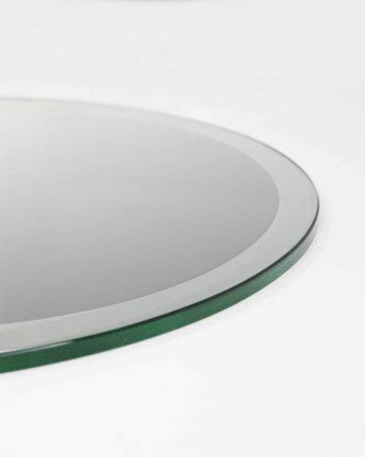MILAN Round 3/8" Bevel Edge Glass Top, 54 Inch, Clear