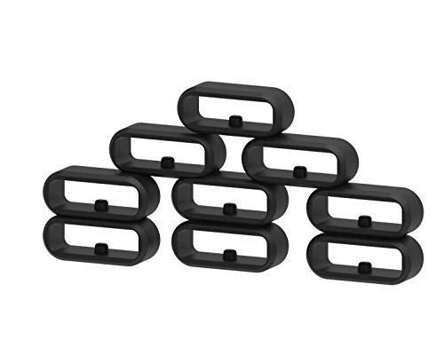 6-Pack Fastener Rings Compatible with Fitbit Versa 4/Versa 3/Versa 2/Versa/Sense/Sense 2/Versa Lite/Versa SE Band Keeper, Silicone Replacement Watch Band Loop/Holder/Retainer for Fitbit Versa&Magic Band