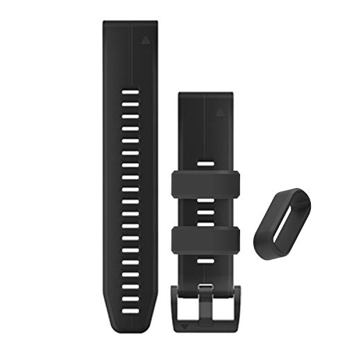 6-Pack Fastener Rings Compatible with Fitbit Versa 4/Versa 3/Versa 2/Versa/Sense/Sense 2/Versa Lite/Versa SE Band Keeper, Silicone Replacement Watch Band Loop/Holder/Retainer for Fitbit Versa&Magic Band