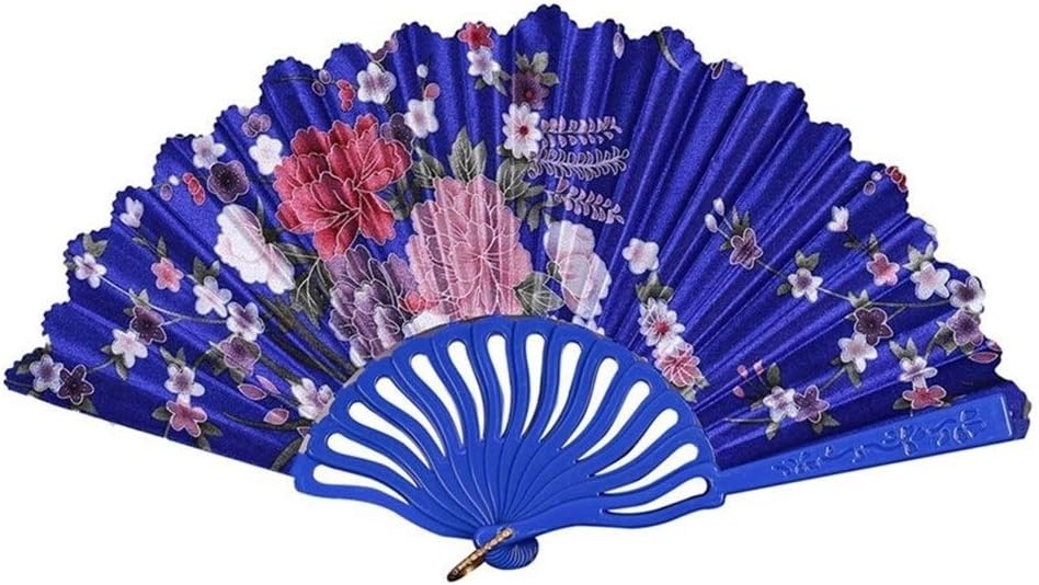 Hand Fan Folding Fan,Hand-held Fan,Wedding Folding Fan Chinese Style Dance Wedding Party Lace Silk Folding Hand Flower Fan Fans Hand Paper Folding Props Vintage Style
