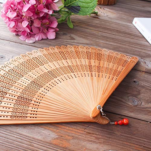 RAZZUM Decorative Folding Fans Chinese Style Bamboo Fan Portable Fan Souvenir Folding Fan Gift Fan Front Decorative Fan Handheld Fans Gift Hand Fan fan