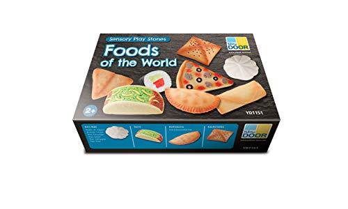 Yellow Door Sensory Play Stones, Foods of The World, Set of 8