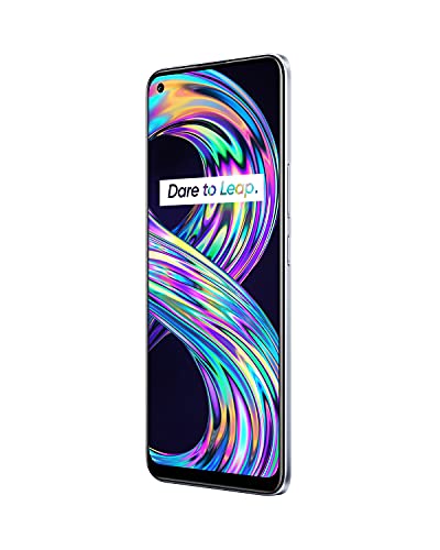 realme 8 Dual-SIM 128GB ROM + 6GB RAM (GSM only | No CDMA) Factory Unlocked 4G/LTE Smartphone (Cyber Silver) - International Version