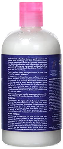 SheaMoisture Silicone Free Shampoo for Dry Hair Sugarcane Extract and Meadowfoam Paraben Free Shampoo 13 oz