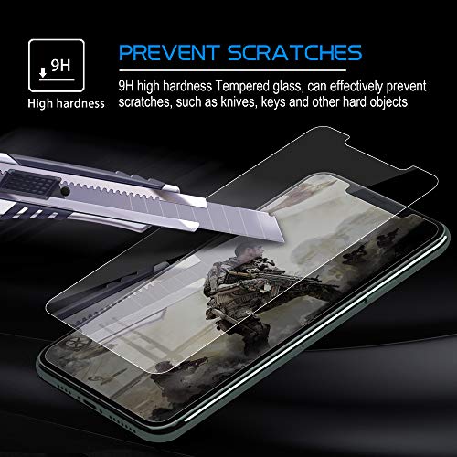 Arae Screen Protector for iPhone 11 Pro/iPhone Xs/iPhone X, HD Tempered Glass, Anti Scratch Work with Most Case, 5.8 inch, 3 Pack