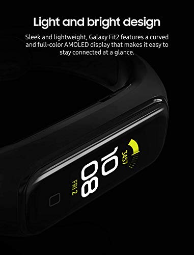 Samsung Galaxy Fit 2 2020 Bluetooth Fitness Tracking Smart Band (Black)