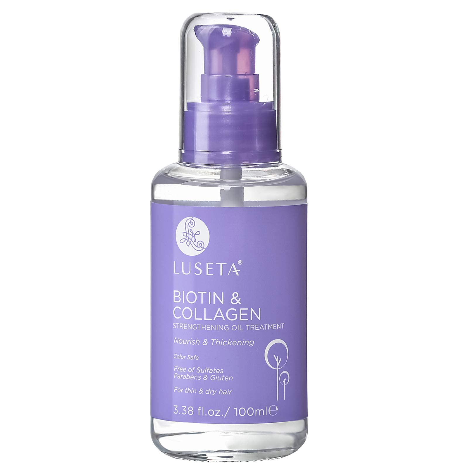 Luseta Curly Hair Shampoo and Conditioner Set and Biotin Hair Oil for Hair Growth