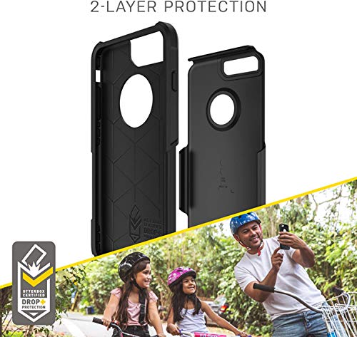 OtterBox Commuter Series Case for iPhone 8 Plus & iPhone 7 Plus (ONLY) - Non-Retail Packaging - Ballet Way (Pink Salt/Blush)