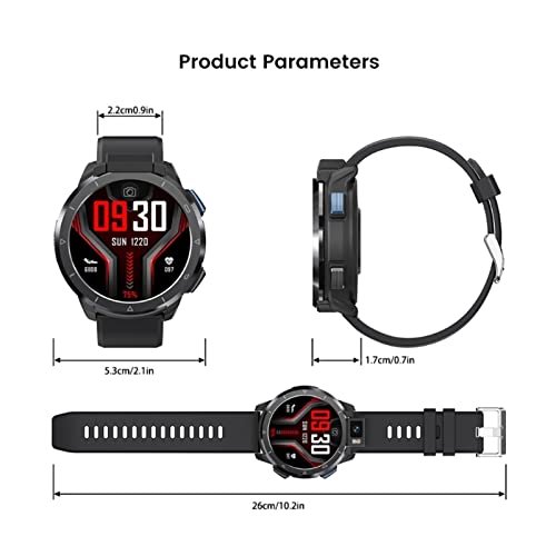 JAITEA Waterproof Dual-chip P22+PAR2822 Compatible Smartwatch 13MP IMX214 Camera 4GB 64GB Memory 1260mAh Men