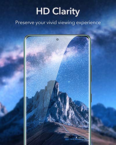 [3 Pack] ESR Liquid Skin Screen Protector Compatible with Samsung Galaxy S21 Ultra 2021 [Supports Fingerprint Sensor] [Full Coverage Polymer Film] [Includes Installation Kit]