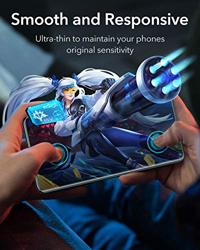 [3 Pack] ESR Liquid Skin Screen Protector Compatible with Samsung Galaxy S21 Ultra 2021 [Supports Fingerprint Sensor] [Full Coverage Polymer Film] [Includes Installation Kit]