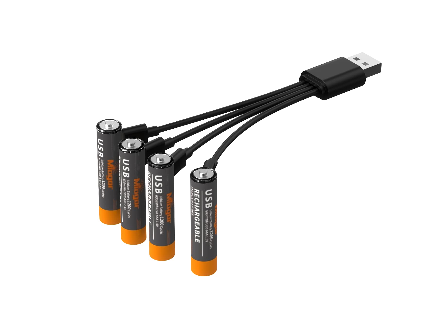 Miogor AAA Batteries USB Rechargeable Battery