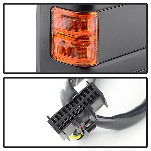 ACANII - For 2008-2016 Ford F250 F350 F450 SuperDuty Telescoping Power Heated LED Signal Towing Mirror Passenger Side