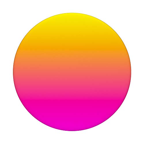 Pretty Gradient Aesthetic Colorful Yellow Pink Ombre Colors PopSockets PopGrip: Swappable Grip for Phones & Tablets
