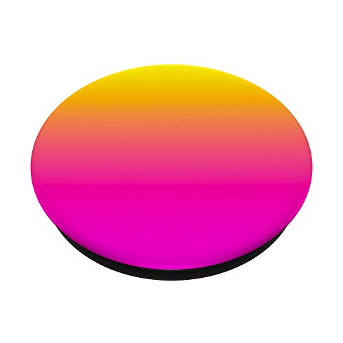 Pretty Gradient Aesthetic Colorful Yellow Pink Ombre Colors PopSockets PopGrip: Swappable Grip for Phones & Tablets