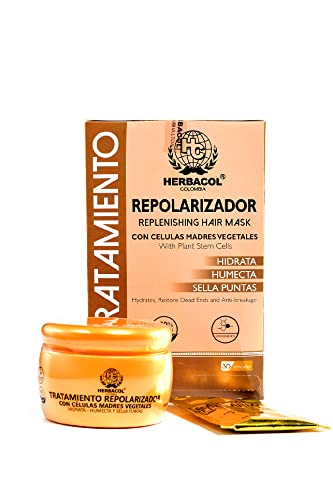 Herbacol Plant Stem Cell Hair Restoration Treatment | Herbacol Repolarizador Celulas Madres Vegetales | 8.45 Fl Oz.