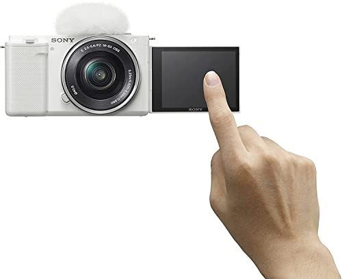 Sony Alpha ZV-E10 Mirrorless Vlog Camera & 16-50mm Lens Bundle with Handy Case, Backpack, Tripod, Wrist Strap + More