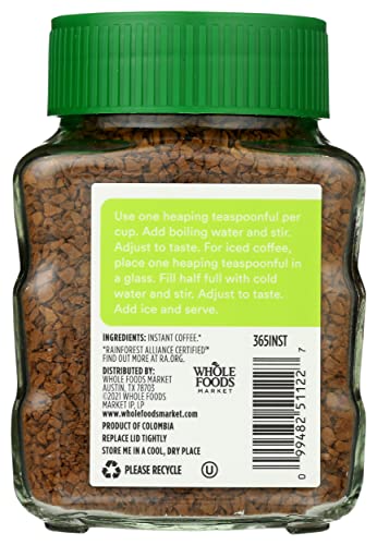 365 by Whole Foods Market, Decaf Instant Coffee, 3.5 Ounce