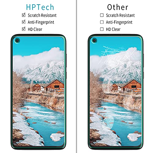 HPTech (2 Pack) Designed for Motorola Moto G Power (2020) Tempered Glass Screen Protector, Anti-Scratch, Bubble Free, Case Friendly
