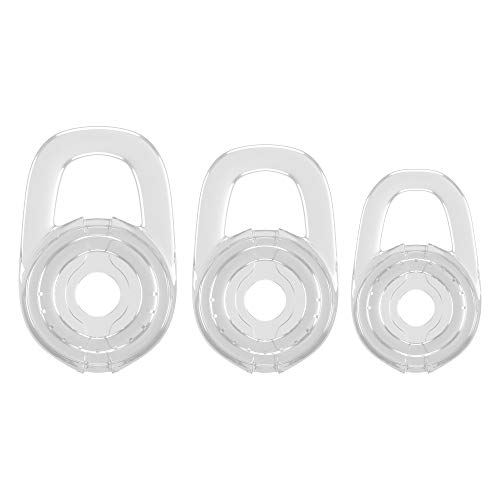 Replacement Hooks Ear Gels for Bluetooth Headset Headphones 6PC Earhooks + 12PC S M L Ear Gels Fit for M155 M165 M1100 M100 M55 M28 M25 Voyager Edge Headpiece (Clear)