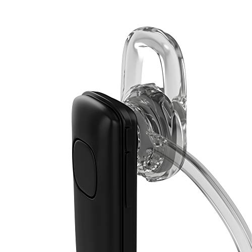 Replacement Hooks Ear Gels for Bluetooth Headset Headphones 6PC Earhooks + 12PC S M L Ear Gels Fit for M155 M165 M1100 M100 M55 M28 M25 Voyager Edge Headpiece (Clear)