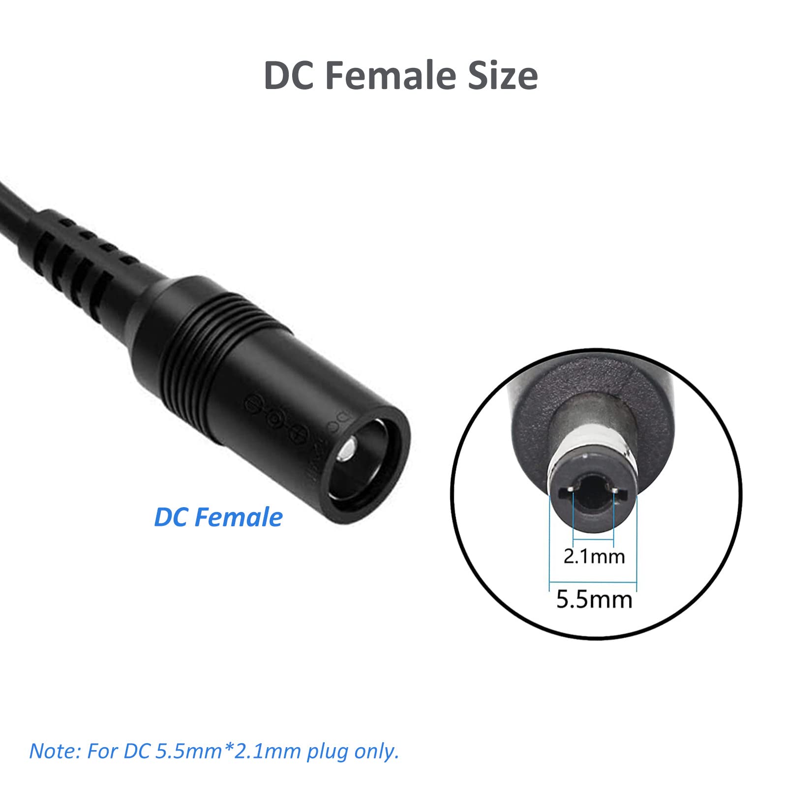 ANLINK 2Pack DC 1 Female to 8 Male 5.5mm*2.1mm Output Power Splitter Cable, 1 to 8 Way Y Splitter Adapter Wire for CCTV Security Cameras, Router, LED Light Strip and More (2 Pack,8 Way)