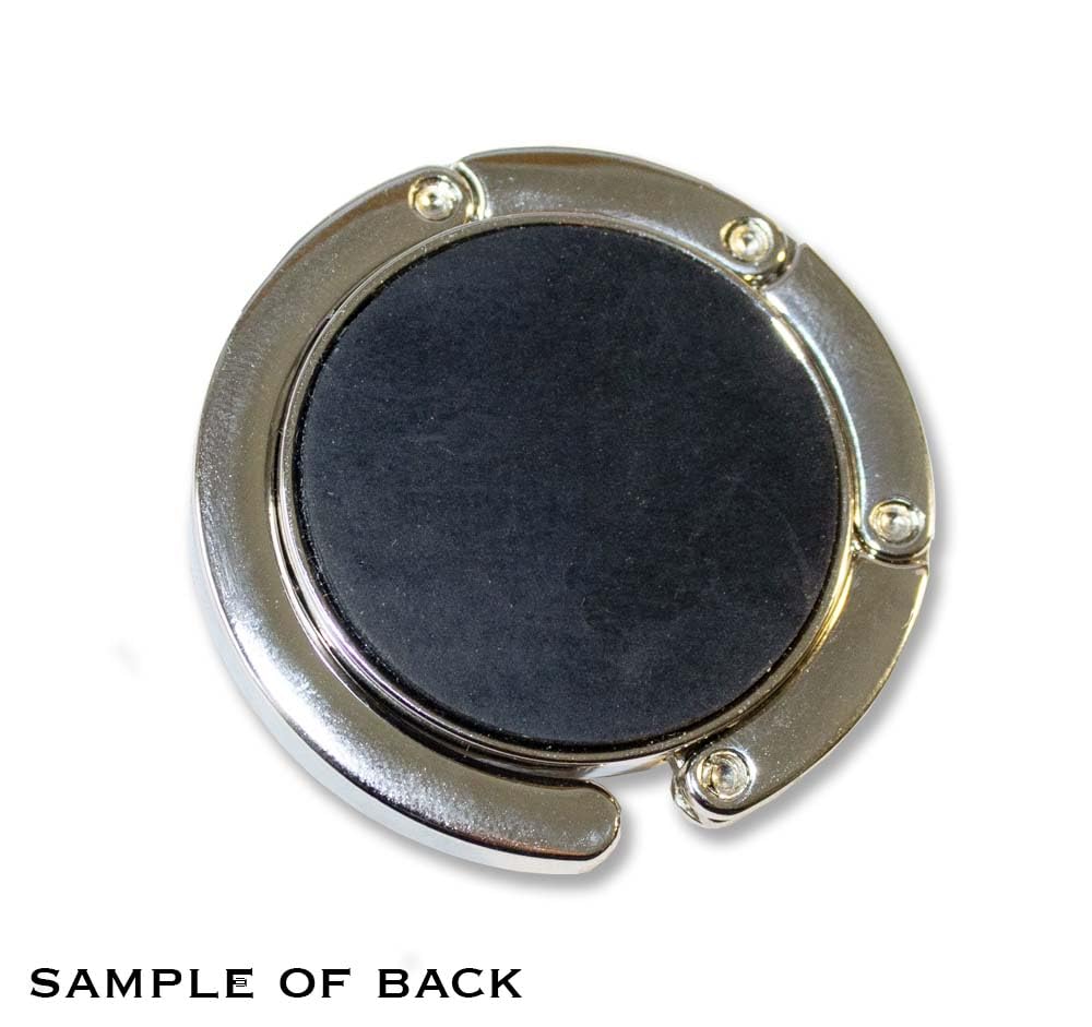 Vintage Asian Art Geisha Women Portable Handmade Handbag Bag Purse Hook Hanger Accessory Glass Metal