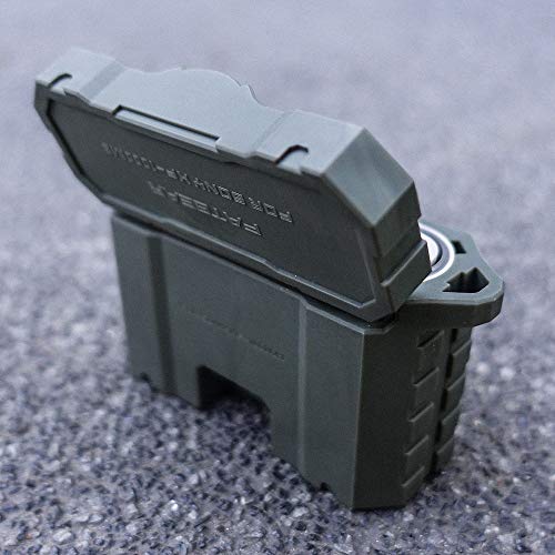 FATBEAR Designed for Sony WF-1000XM3 Tactical Military Grade Drop Protection Thick Solid Armor Cover Case Shell (Black)