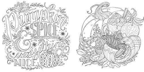 Pumpkin Spice and Everything Nice Coloring Book: Celebrate The Joys of Autumn (Coloring Faith)