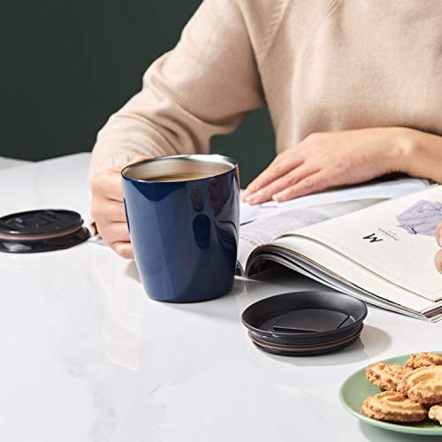 PARACITY Insulated Coffee Mug Stainless Steel Coffee Mug with Lid Handle Double Wall Vacuum Travel Mug Camping Tumbler Cup Men Women 12 oz