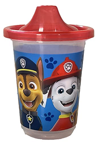 LE Products 5 Piece Paw Patrol Dinnerware Set with Plate, Bowl, Sip Cup, and Flatware (Paw Patrol Boy)