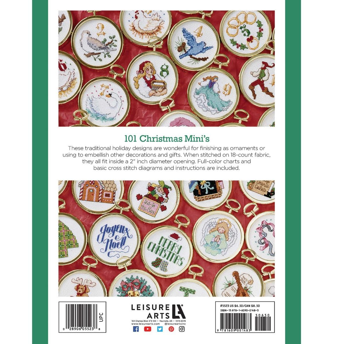 101 Christmas Minis, Book 2-Packed with Traditional Holiday Designs for Ornaments, Gift Embellishments and More