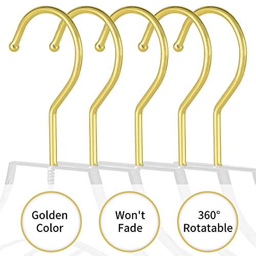 Acrylic Hangers Clear and Gold Hangers Premium Quality Clear Acrylic Clothes Hangers Clothing Standard Hangers