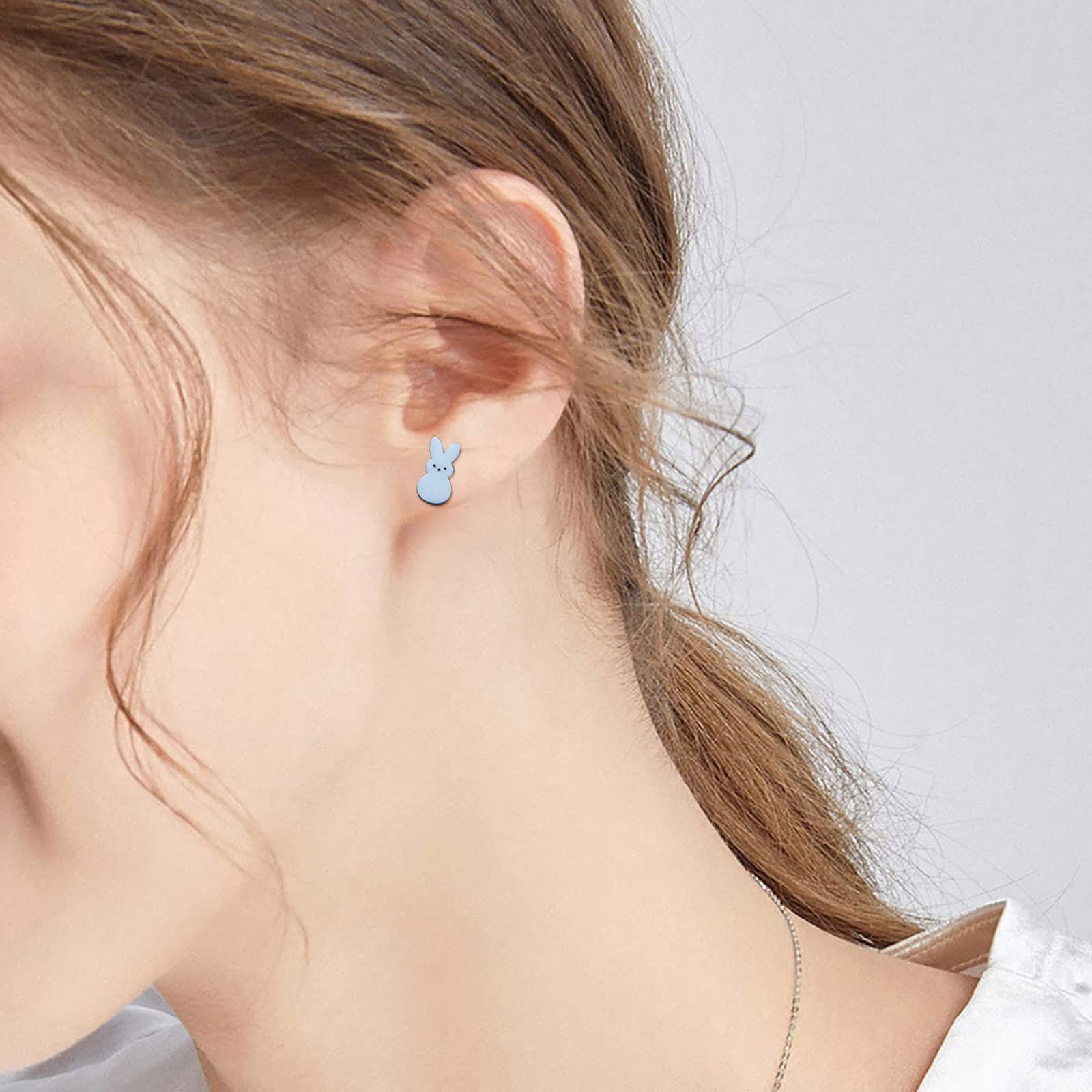 GiaFanyX 3 Pairs Easter Women's Earrings Cute Rabbit Shape Fashion Earrings Jewelry Decoration