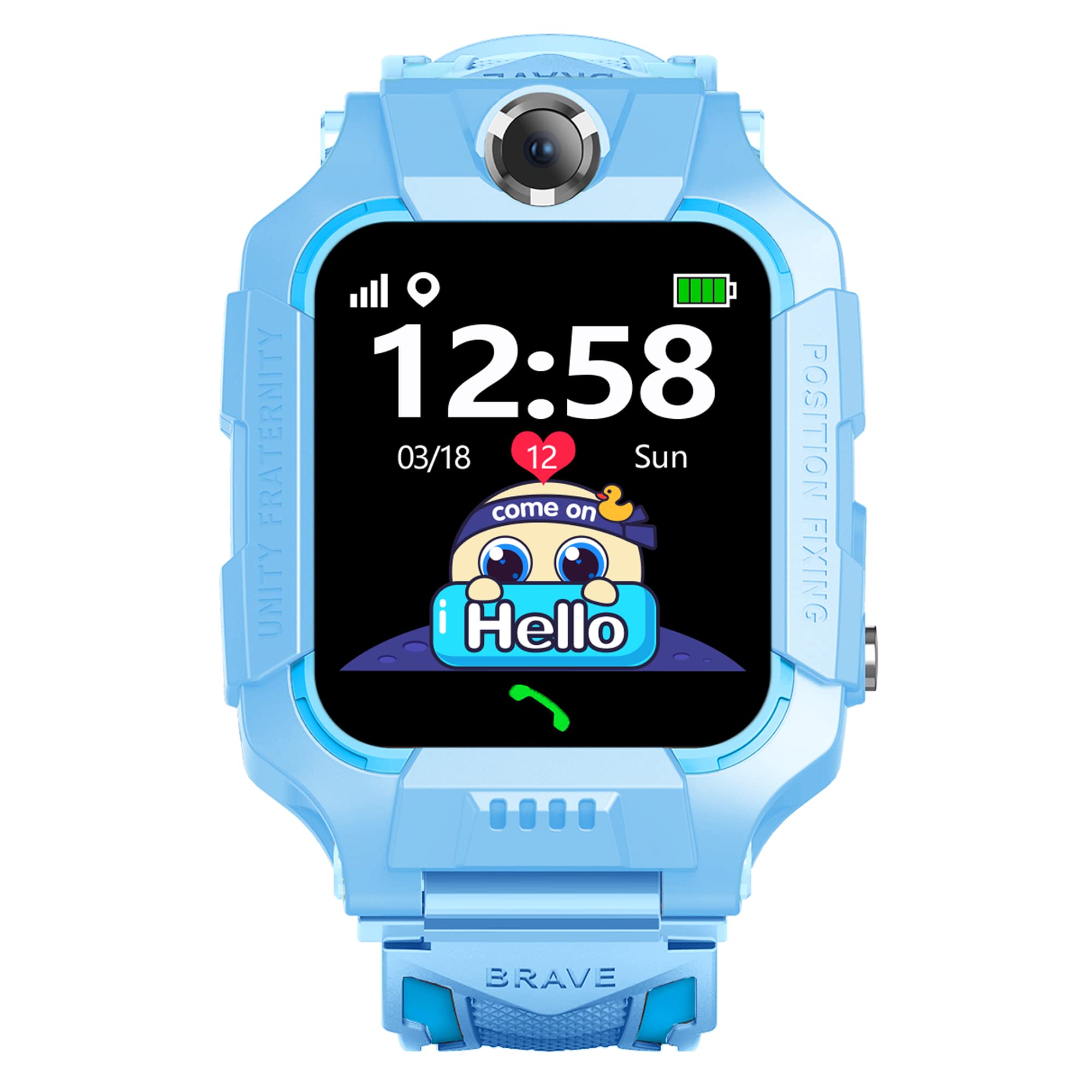 Smart Watch for Kids,Touch Screen Game Watch with 360° rotated Body Design, Waterproof Kids Smartwatch with SOS Call Music Player Dual Camera Alarm Clock Birthday