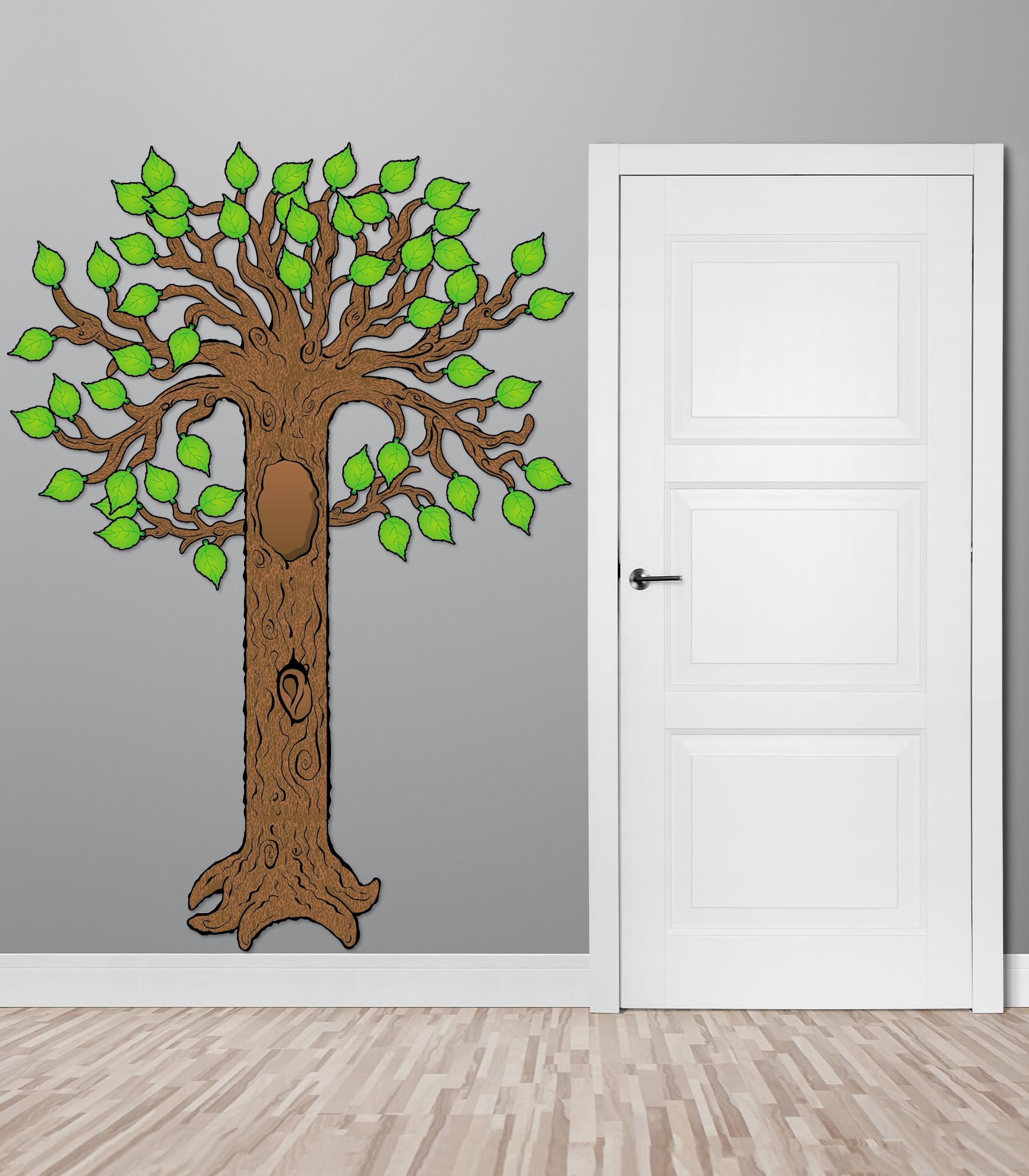 Carson Dellosa 64 pc Tree Bulletin Board Set, Tree Wall Decor and Leaf Cutouts for Classroom Decor, Fall Bulletin Board Decorations, Family Tree, Daycare, and Sunday School Decorations for Classroom