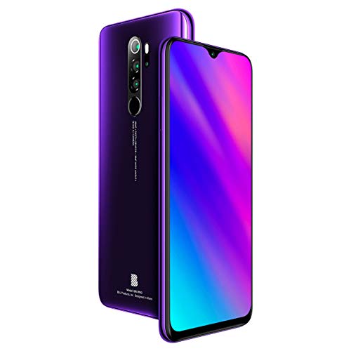 BLU G90 Pro – 6.5” HD+ Gaming Smartphone, Quad Camera, 128GB+4GB RAM – Purple Haze (Renewed)