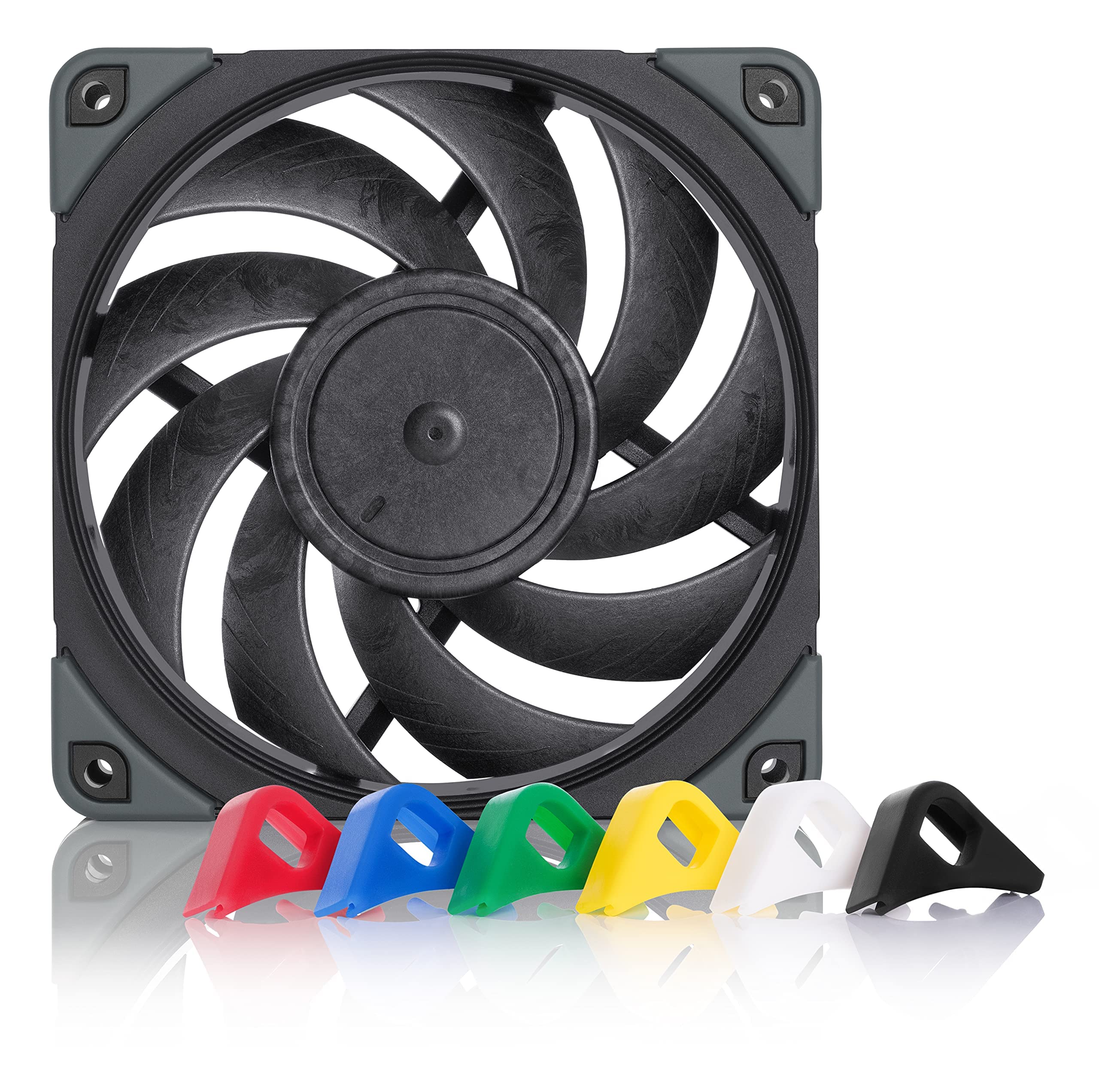 Noctua Bundle: 2X NF-A12x25 PWM chromax.Black.swap + 1x NA-SMFA1, Set for 280mm Water Cooling Radiator