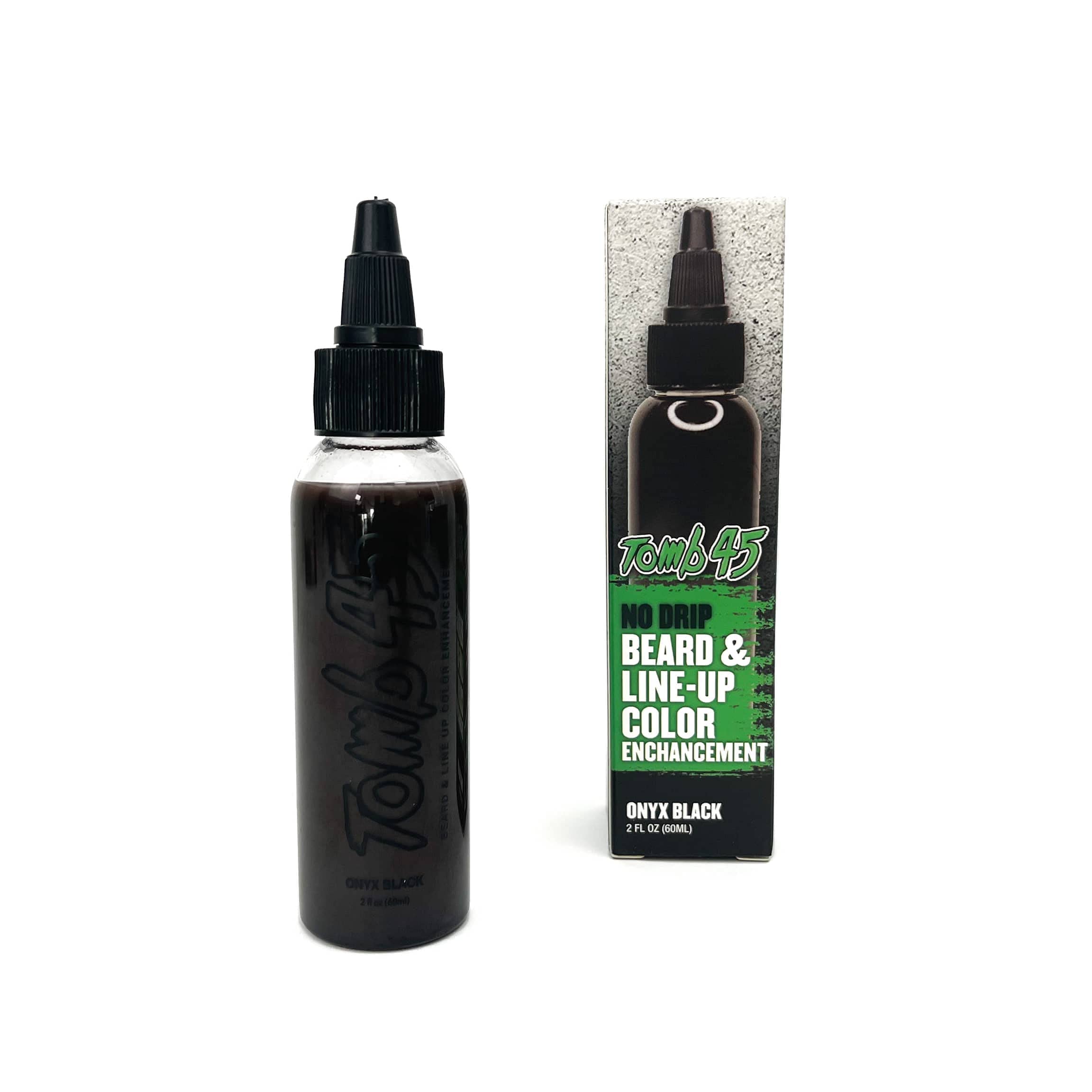Tomb45 Beard & Lineup Enhancement Coloring + Klutch Card 2.0 (Black) | Water-proof, Shampoo-Safe, Safe on Skin (Onyx - Black)