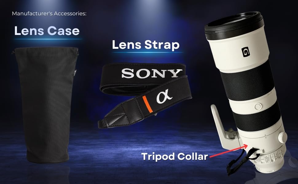 S0NY Sony FE 200-600mm f/5.6-6.3 G OSS Lens with Manufacturer Accessories, Variable Neutral Density Filter, Ultraviolet Cap Keeper, Air Pump/Dust Blower & Deluxe Equipment Maintenance Kit