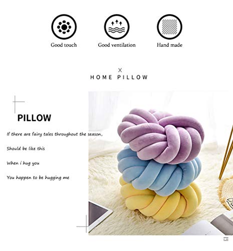 Youjiayi Knot Pillow 14X14 Velvet Christmas Decorative Throw Pillows Knotted Pillows for Couch Chair Cushion Sofa Garden Lumbar Car Throw Pillows