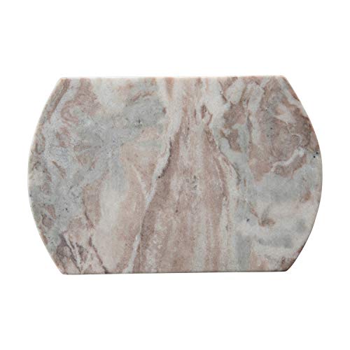 Creative Co-Op Marble Cheese, Buff Color Cutting Board, 12" x 8"
